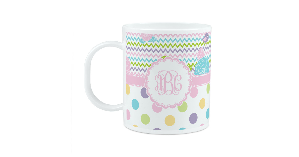 Custom Girly Girl Plastic Kids Mug (Personalized) | YouCustomizeIt