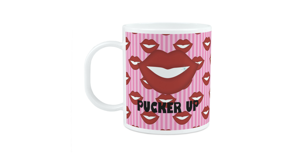 Custom Lips (Pucker Up) Plastic Kids Mug | YouCustomizeIt
