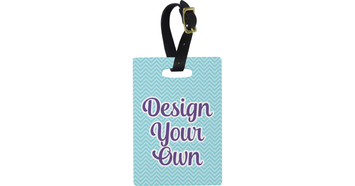 Custom Plastic Luggage Tags - Rectangular | Design & Preview Online ...