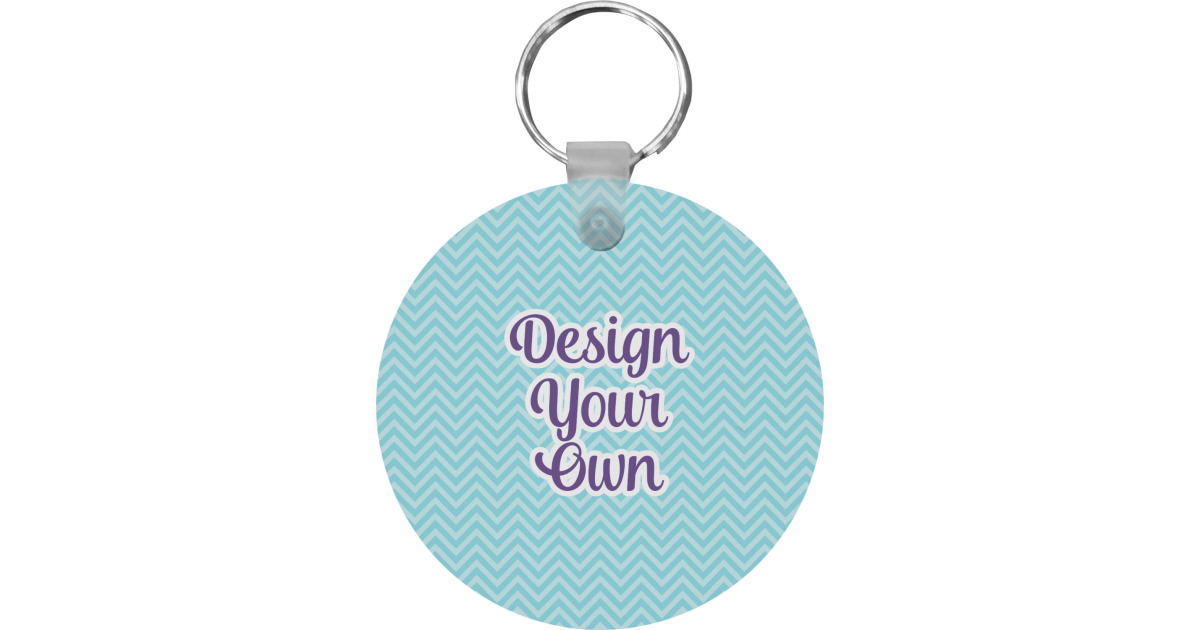 Custom Round Plastic Keychains | Design & Preview Online | YouCustomizeIt