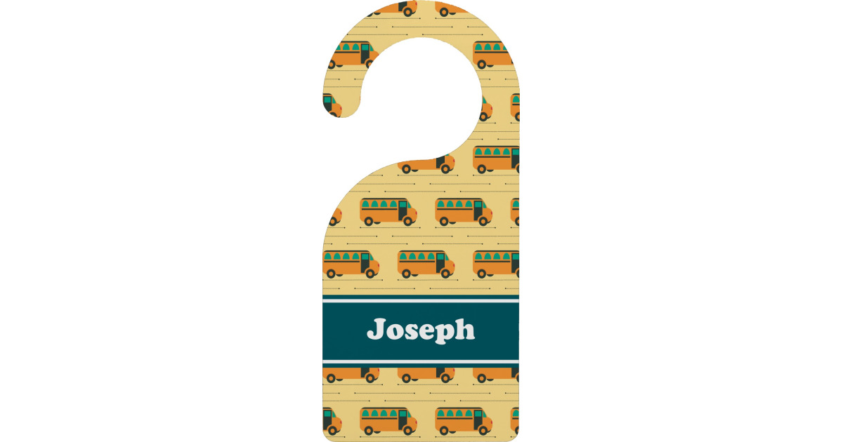 Custom School Bus Door Hanger (Personalized) | YouCustomizeIt