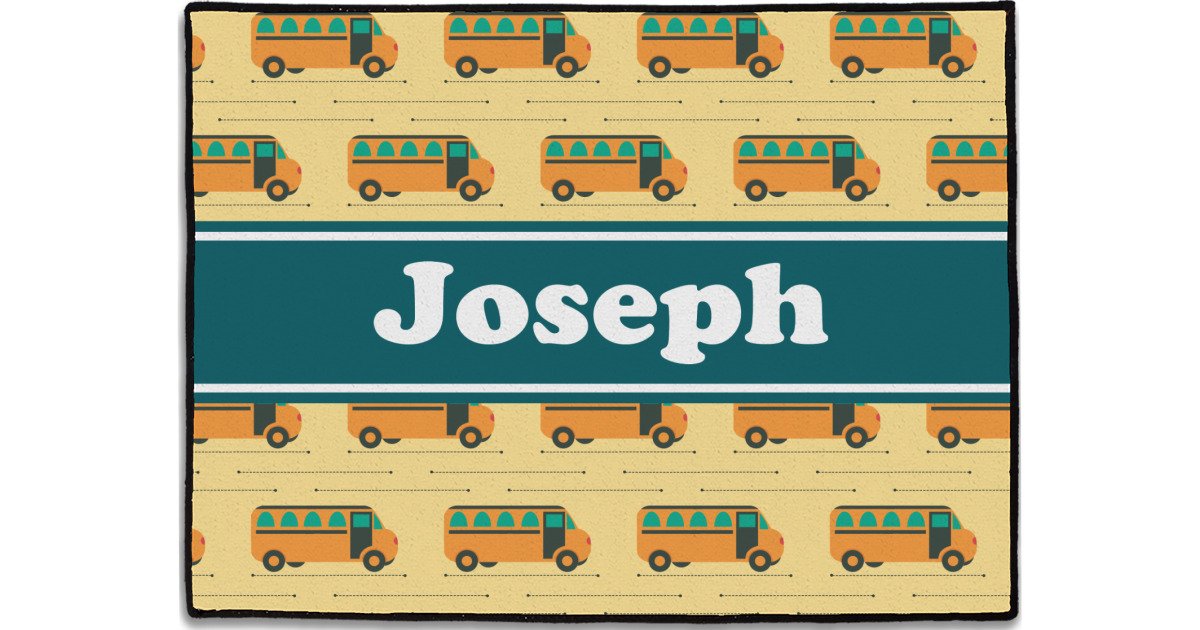 Custom School Bus Door Mat - 24"x18" (Personalized) | YouCustomizeIt