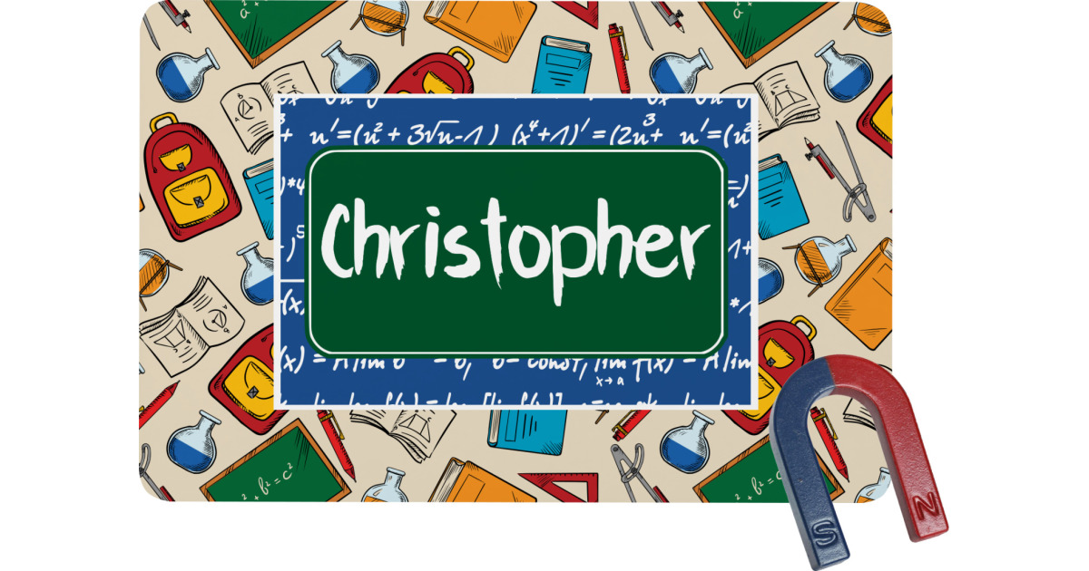Custom Math Lesson Rectangular Fridge Magnet (Personalized ...
