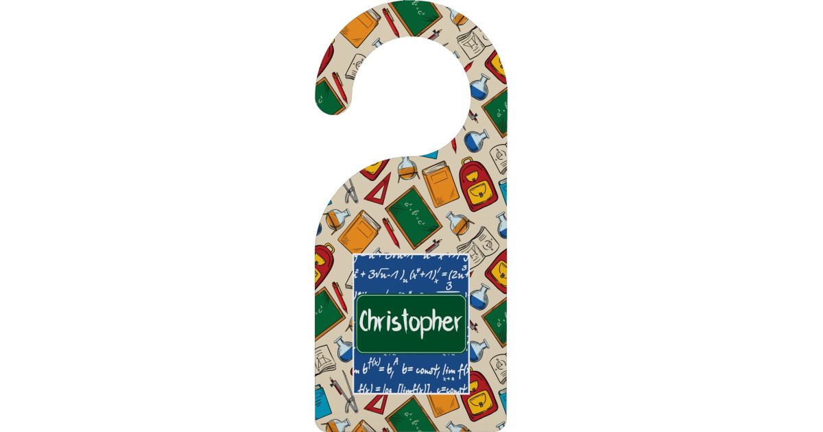 Custom Math Lesson Door Hanger (Personalized) | YouCustomizeIt