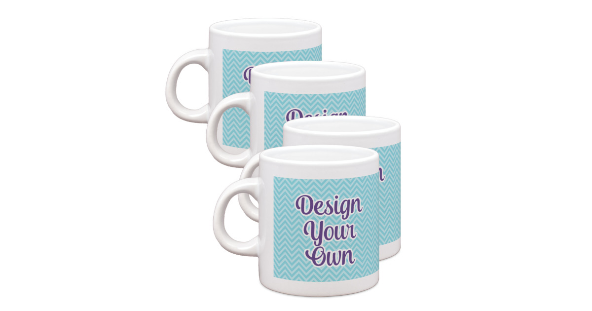 Design Your Own Single Shot Espresso Cups - Set of 4 | YouCustomizeIt