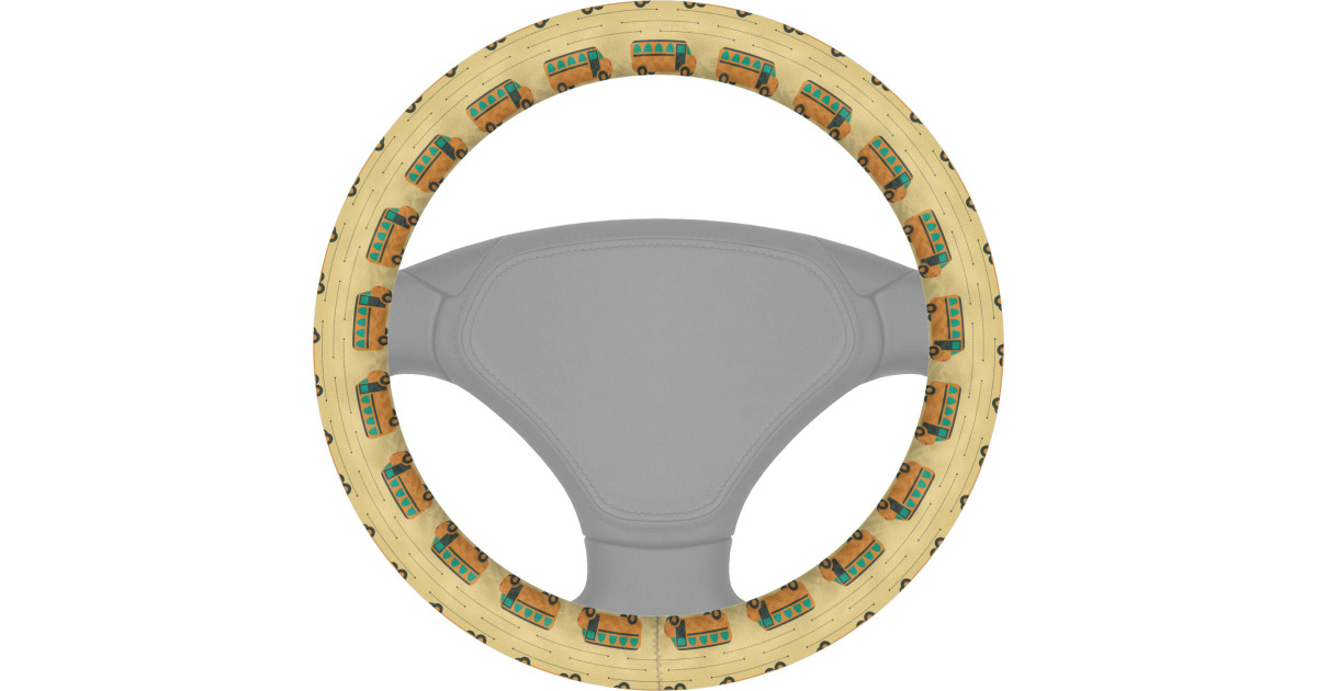 Custom School Bus Steering Wheel Cover | YouCustomizeIt