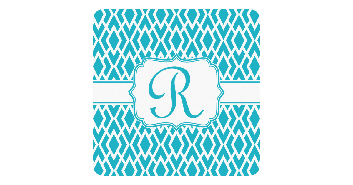 Custom Geometric Diamond Square Decal (Personalized) | YouCustomizeIt