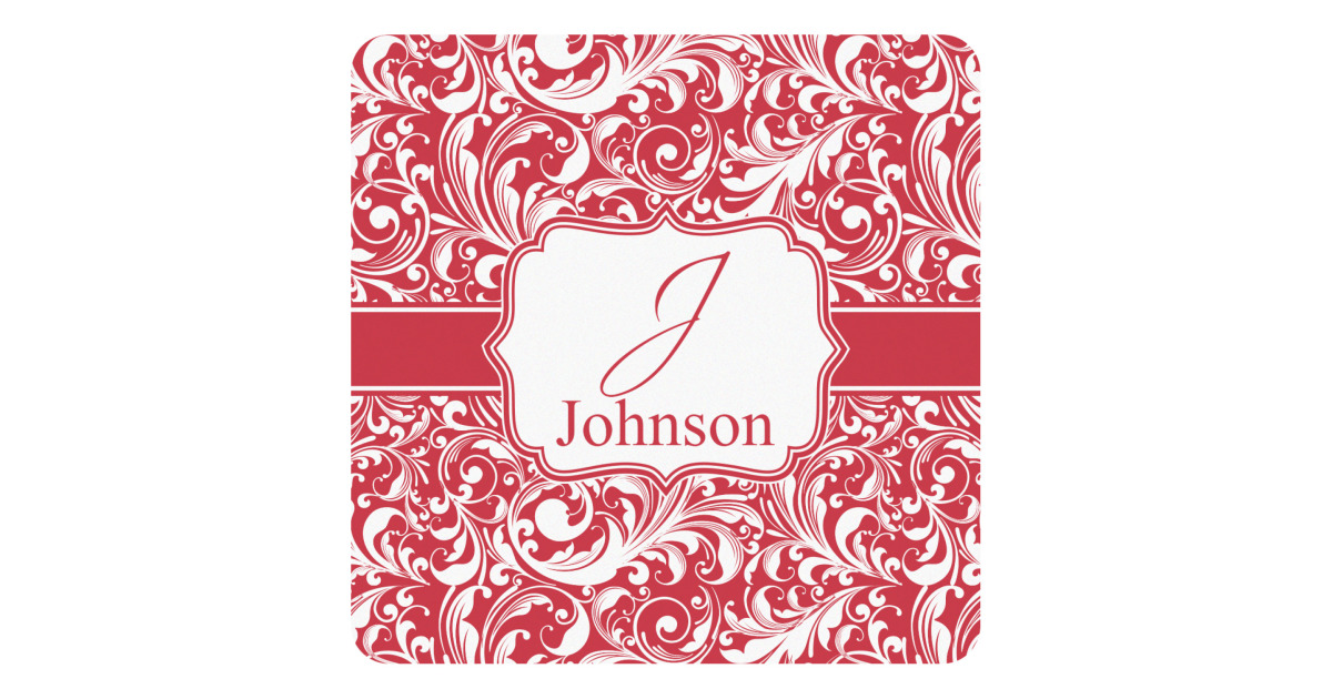 Custom Swirl Square Decal - Small (Personalized) | YouCustomizeIt