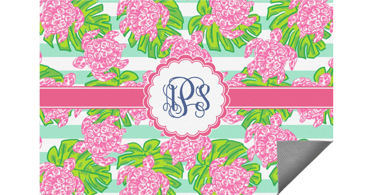 Custom Preppy Indoor / Outdoor Rug (Personalized) | YouCustomizeIt