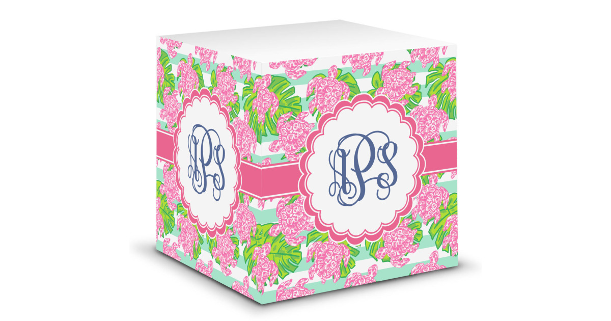 Custom Preppy Sticky Note Cube (Personalized) | YouCustomizeIt