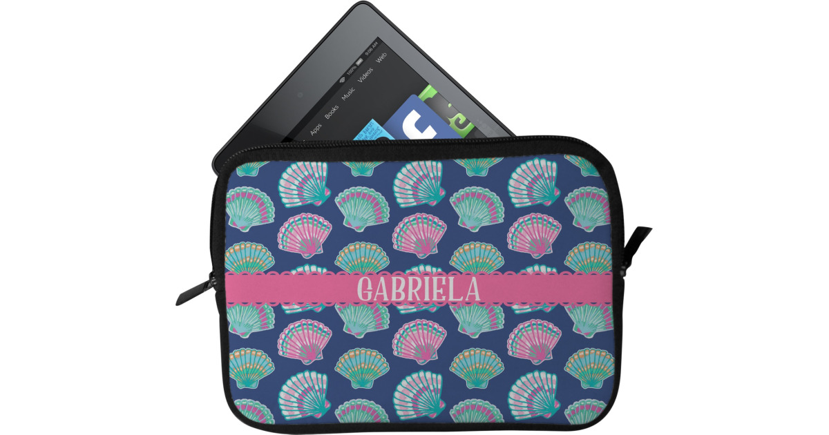 Custom Preppy Sea Shells Tablet Case / Sleeve (Personalized ...