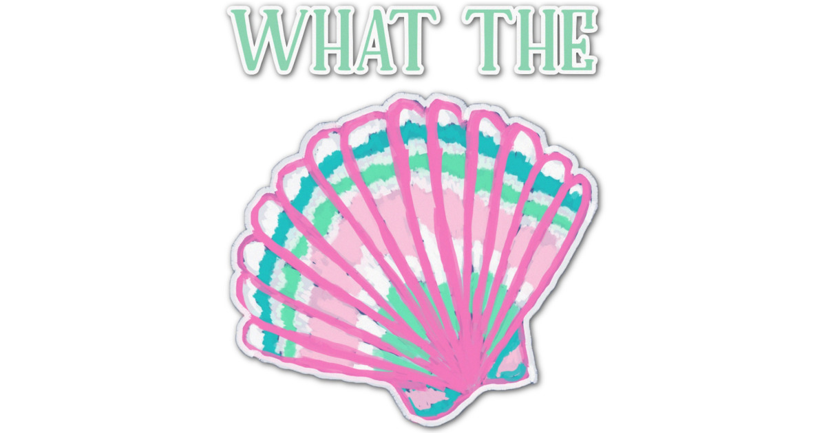 Custom Preppy Sea Shells Graphic Decal - Custom Sizes (Personalized ...