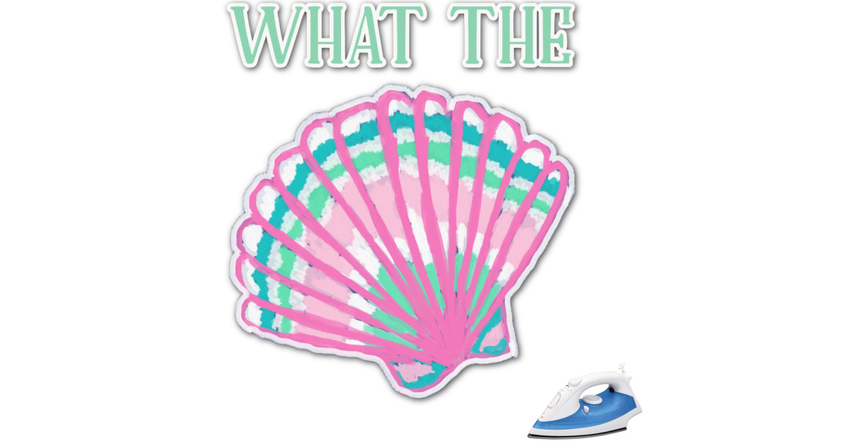 Custom Preppy Sea Shells Graphic Iron On Transfer (Personalized ...