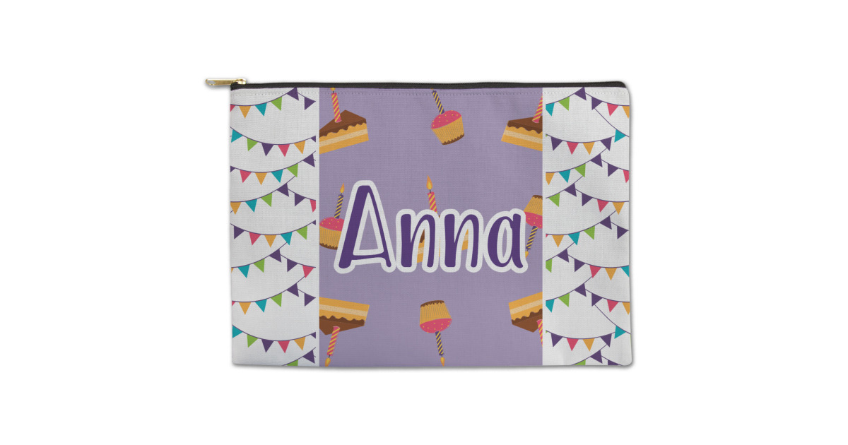 Custom Happy Birthday Zipper Pouch (Personalized) | YouCustomizeIt