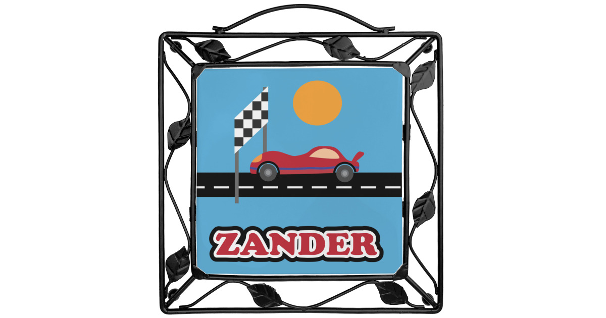 Custom Race Car Square Trivet (Personalized) | YouCustomizeIt
