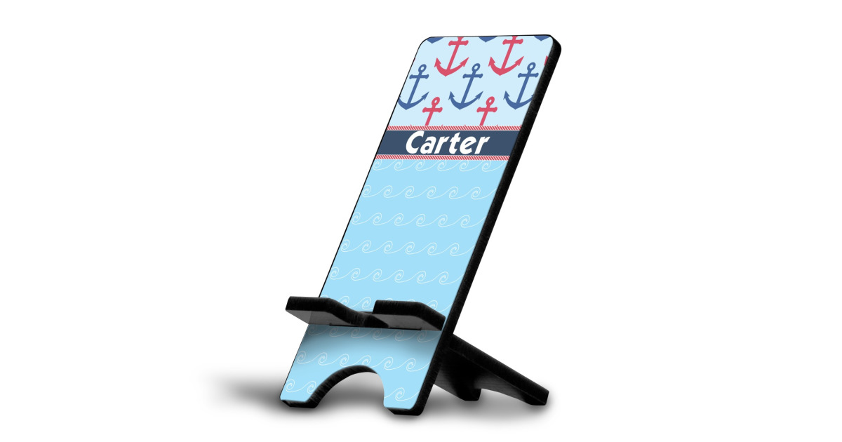 Custom Anchors & Waves Cell Phone Stand (Personalized) | YouCustomizeIt