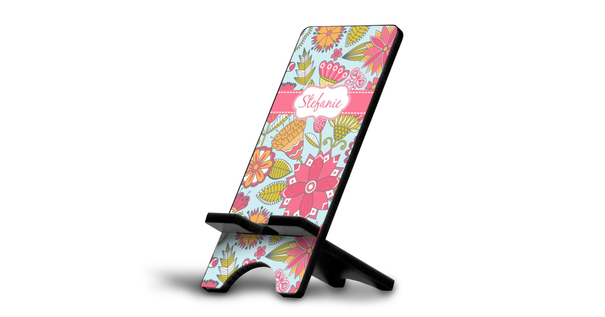 Custom Wild Flowers Cell Phone Stand (Personalized) | YouCustomizeIt