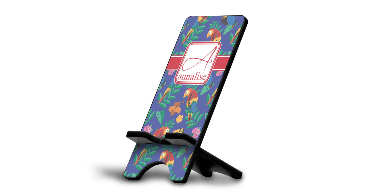 Custom Parrots & Toucans Cell Phone Stand (Personalized) | YouCustomizeIt