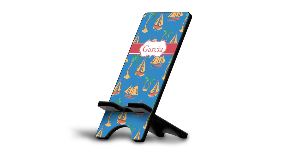 Custom Boats & Palm Trees Cell Phone Stand (Personalized) | YouCustomizeIt