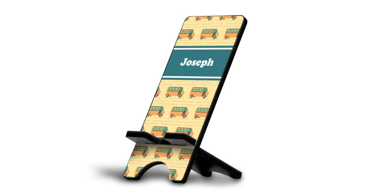 Custom School Bus Cell Phone Stand (Personalized) | YouCustomizeIt