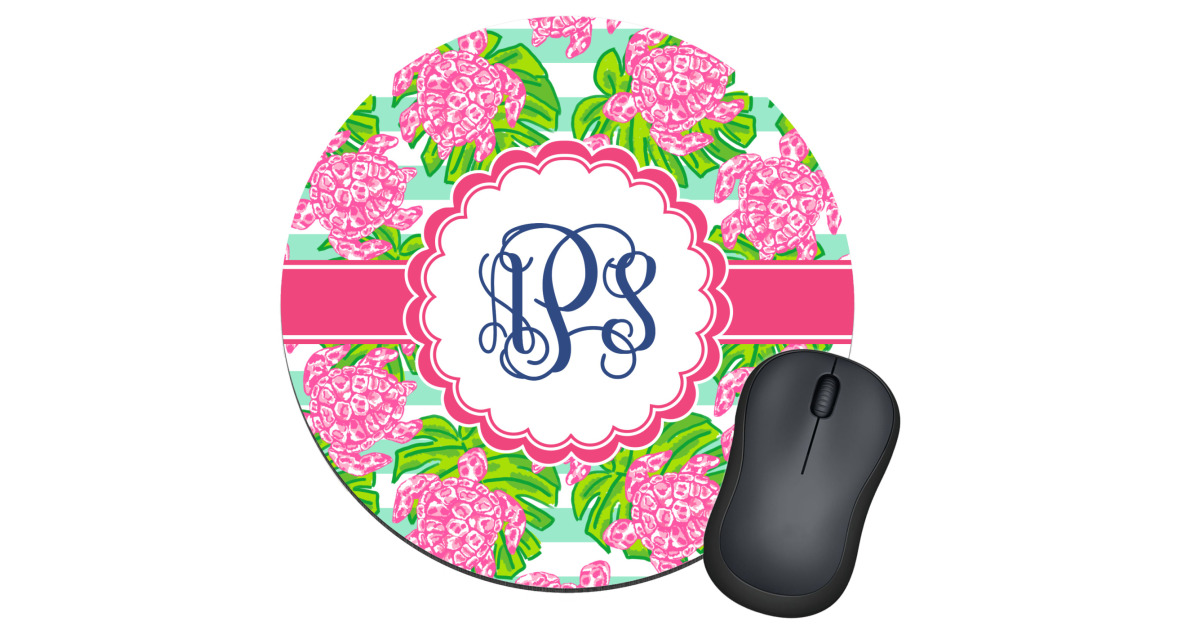Custom Preppy Round Mouse Pad (Personalized) | YouCustomizeIt