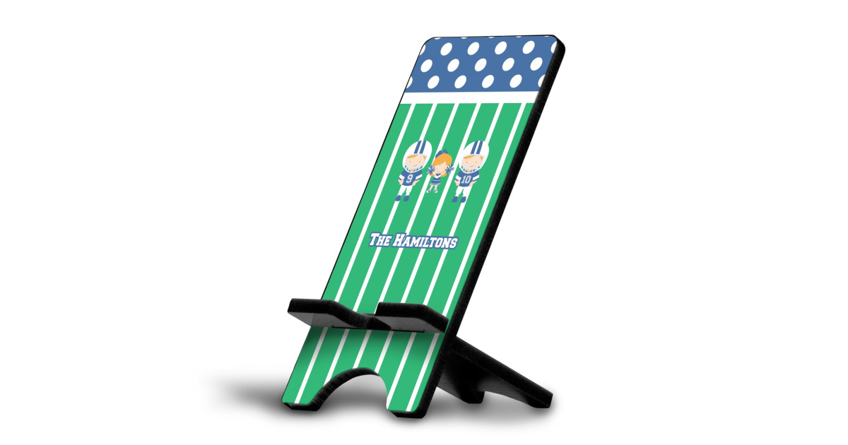Custom Football Cell Phone Stand (Large) (Personalized) | YouCustomizeIt