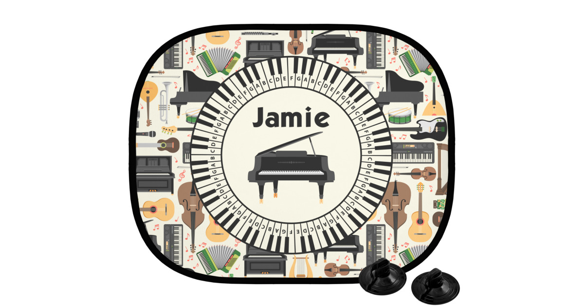 Custom Musical Instruments Car Side Window Sun Shade (Personalized ...