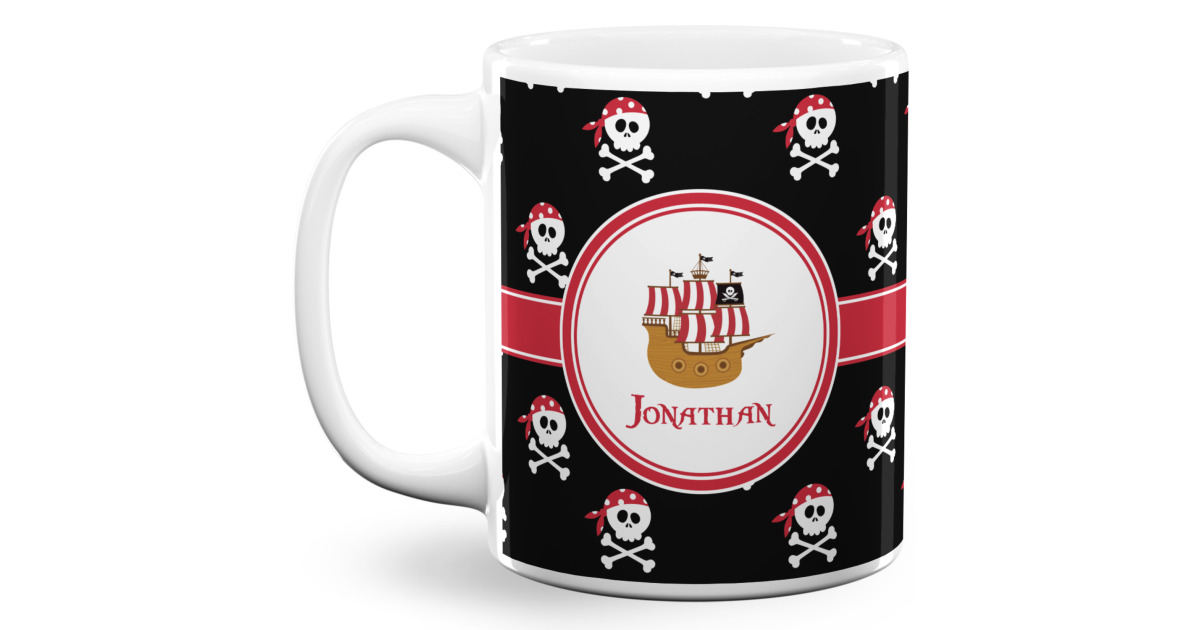 Custom Pirate 11 Oz Coffee Mug - White (Personalized) | YouCustomizeIt
