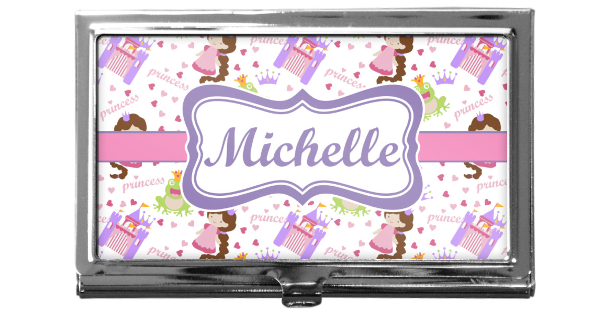 Custom Princess Print Business Card Case | YouCustomizeIt
