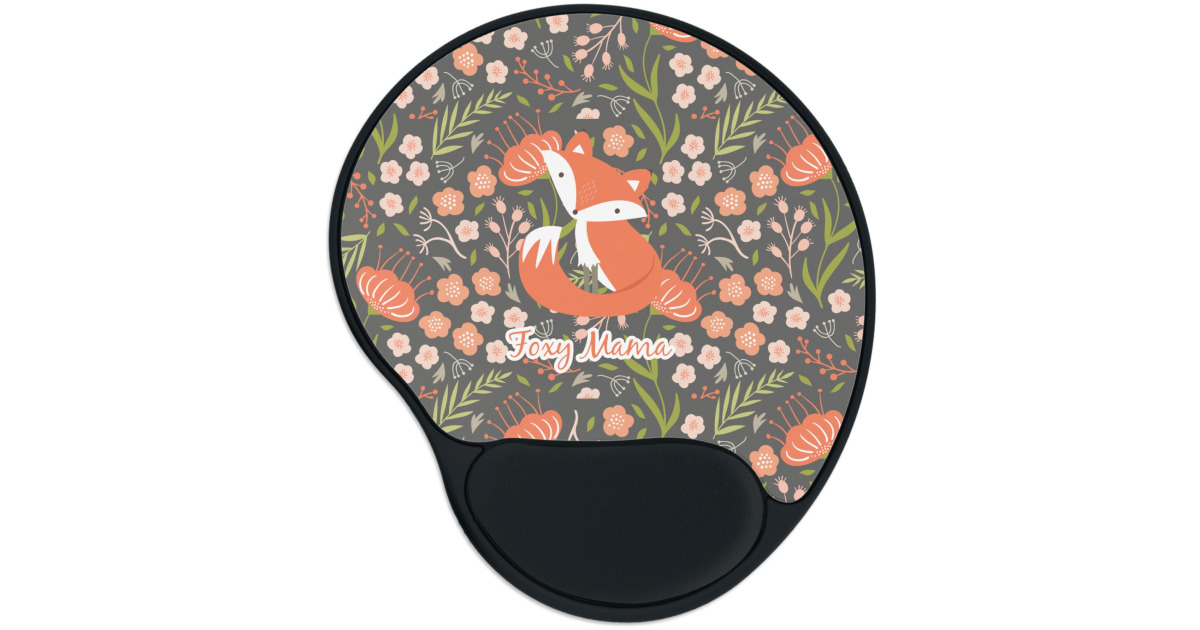 Custom Foxy Mama Mouse Pad with Wrist Support | YouCustomizeIt