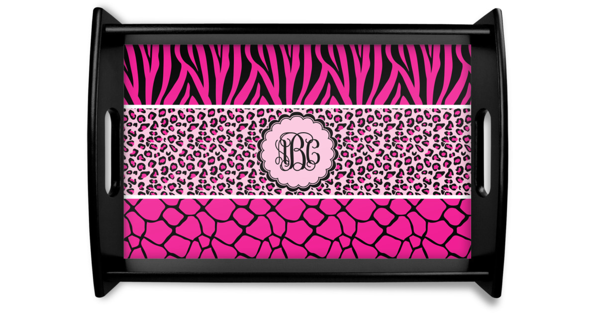 Custom Triple Animal Print Wooden Tray (Personalized) | YouCustomizeIt