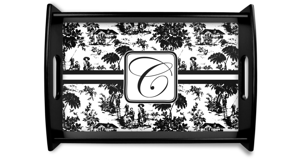 Custom Toile Wooden Tray (Personalized) | YouCustomizeIt