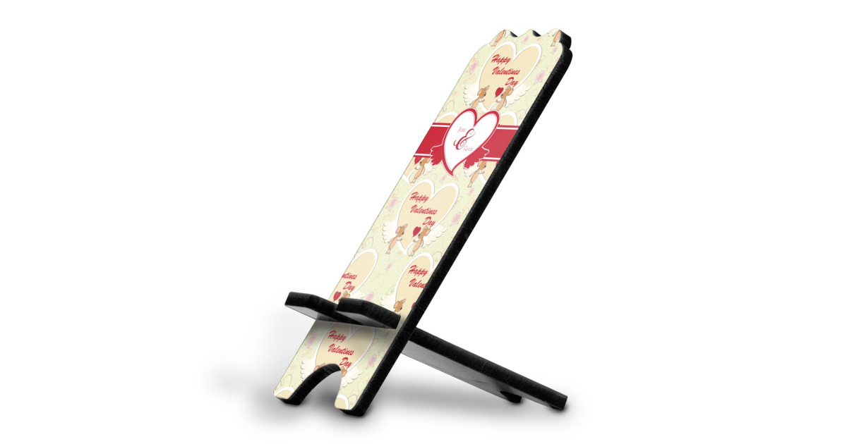 Custom Mouse Love Stylized Cell Phone Stand - Small w/ Couple's Names ...