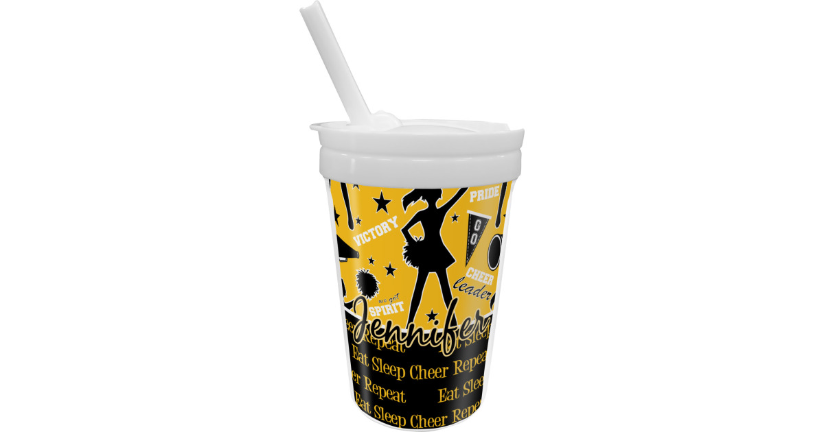Custom Cheer Sippy Cup with Straw (Personalized) | YouCustomizeIt
