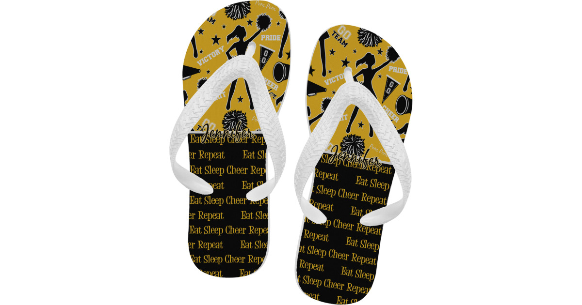Custom Cheer Flip Flops (Personalized) | YouCustomizeIt