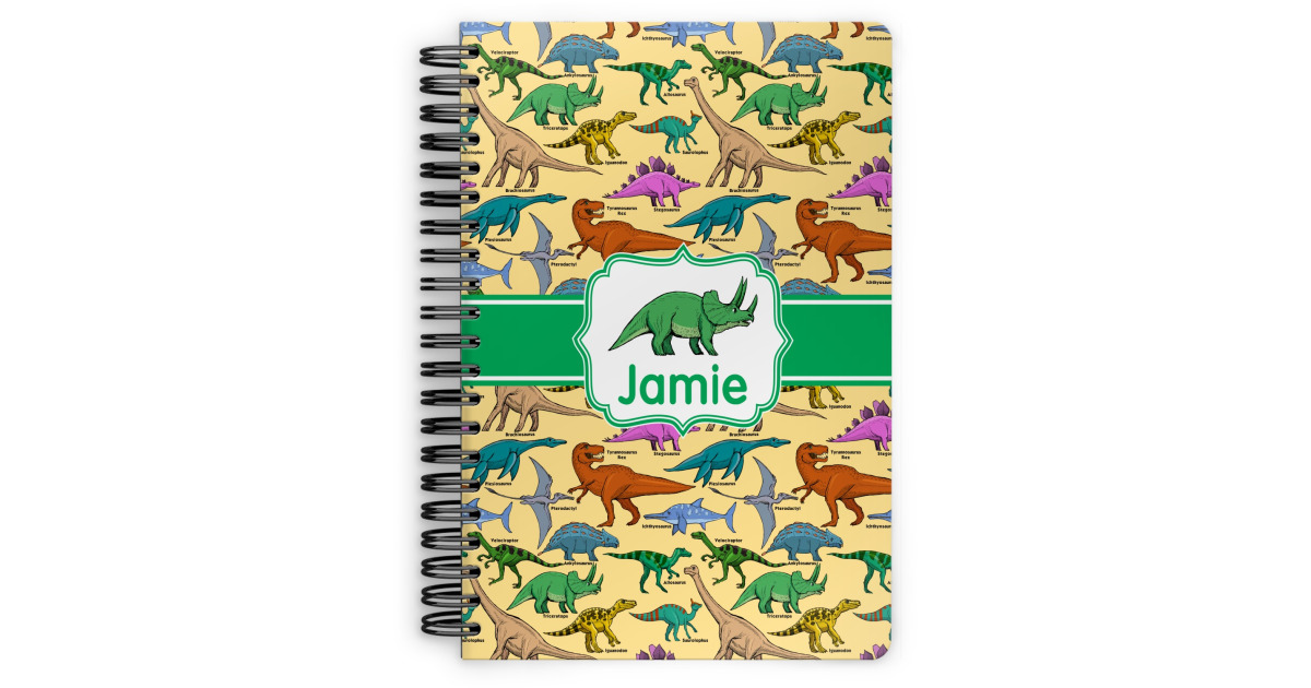 Custom Dinosaurs Spiral Notebook (Personalized) | YouCustomizeIt