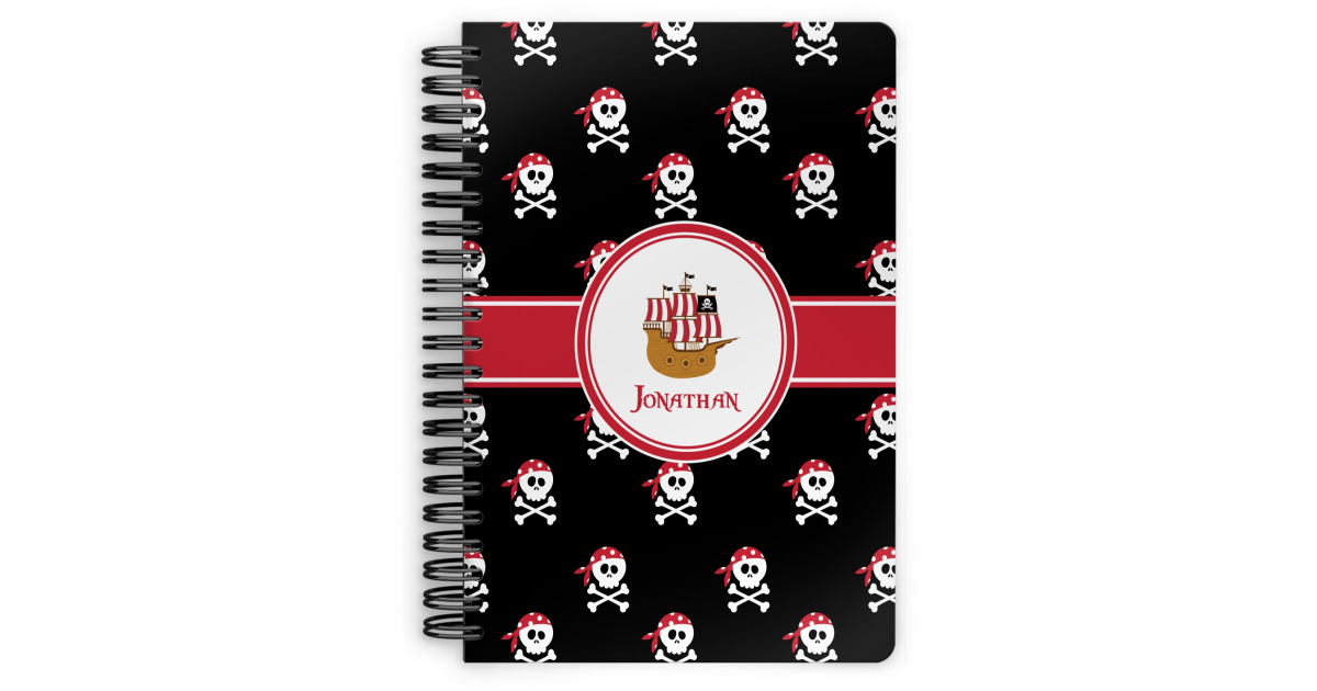 Custom Pirate Spiral Notebook (Personalized) | YouCustomizeIt