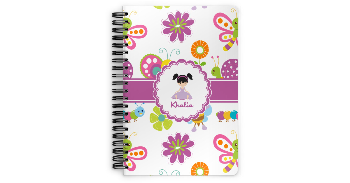 Custom Butterflies Spiral Notebook - 7x10 w/ Name or Text | YouCustomizeIt