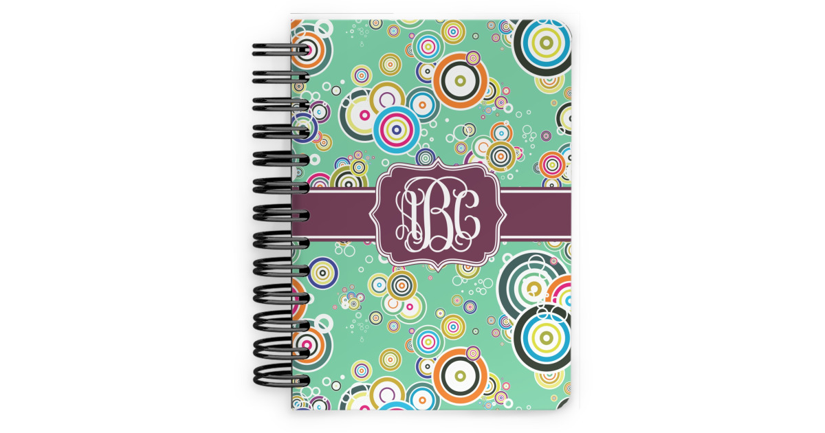 Colored Circles Spiral Bound Notebook - 5x7 (Personalized) - YouCustomizeIt