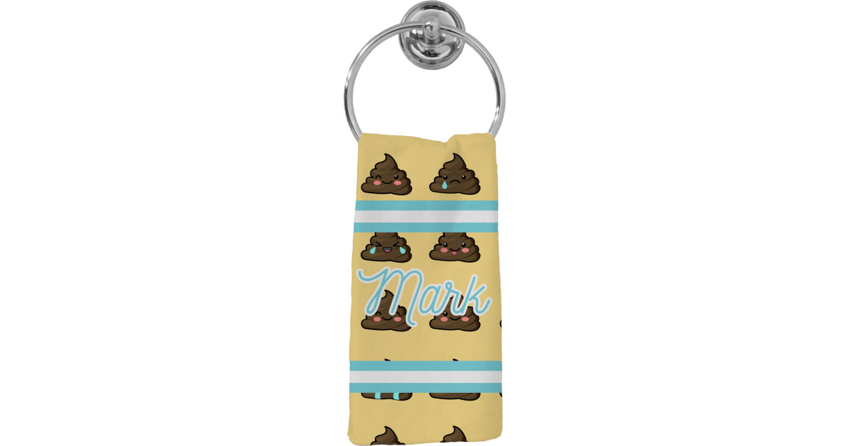 Custom Poop Emoji Hand Towel - Full Print (Personalized) | YouCustomizeIt