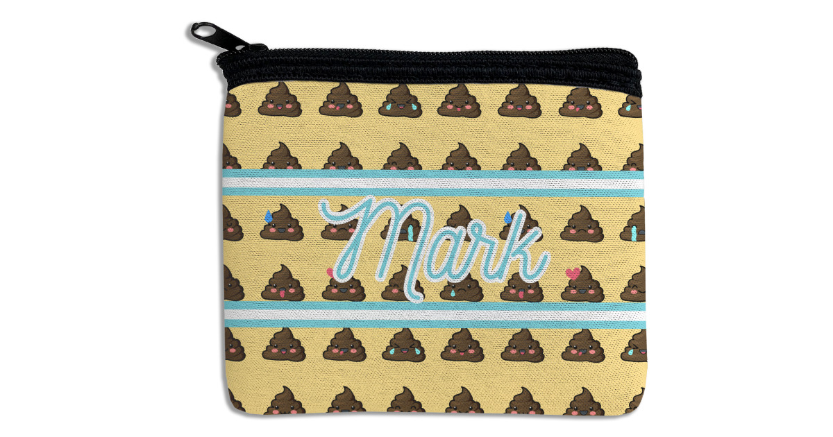Custom Poop Emoji Rectangular Coin Purse (Personalized) | YouCustomizeIt