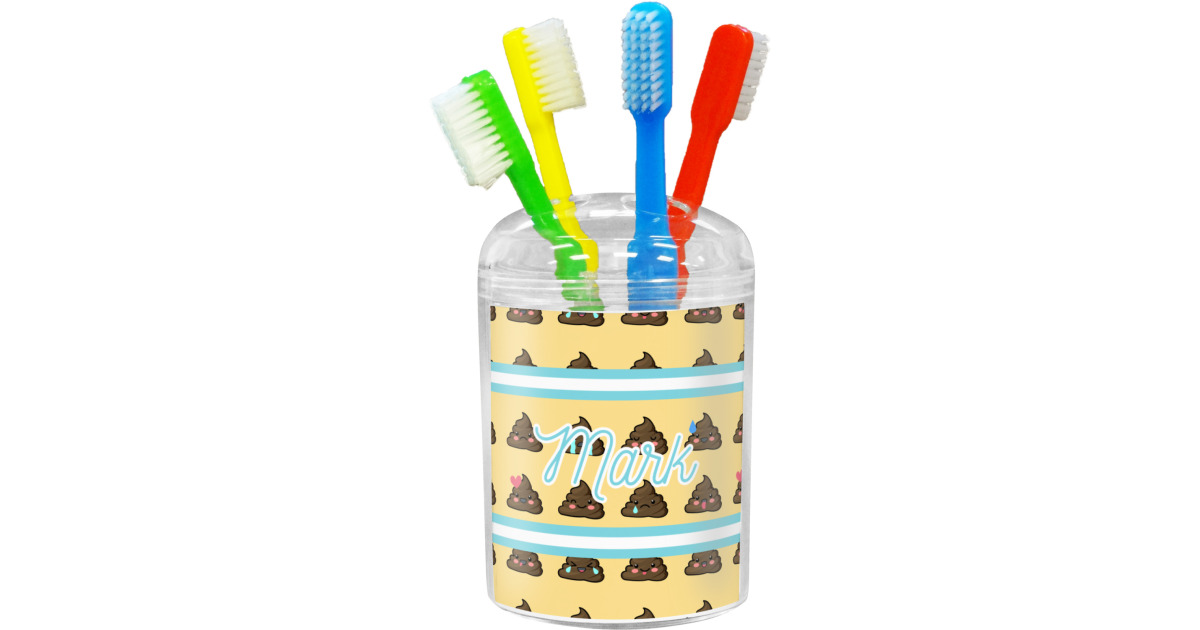 Custom Poop Emoji Toothbrush Holder (Personalized) | YouCustomizeIt