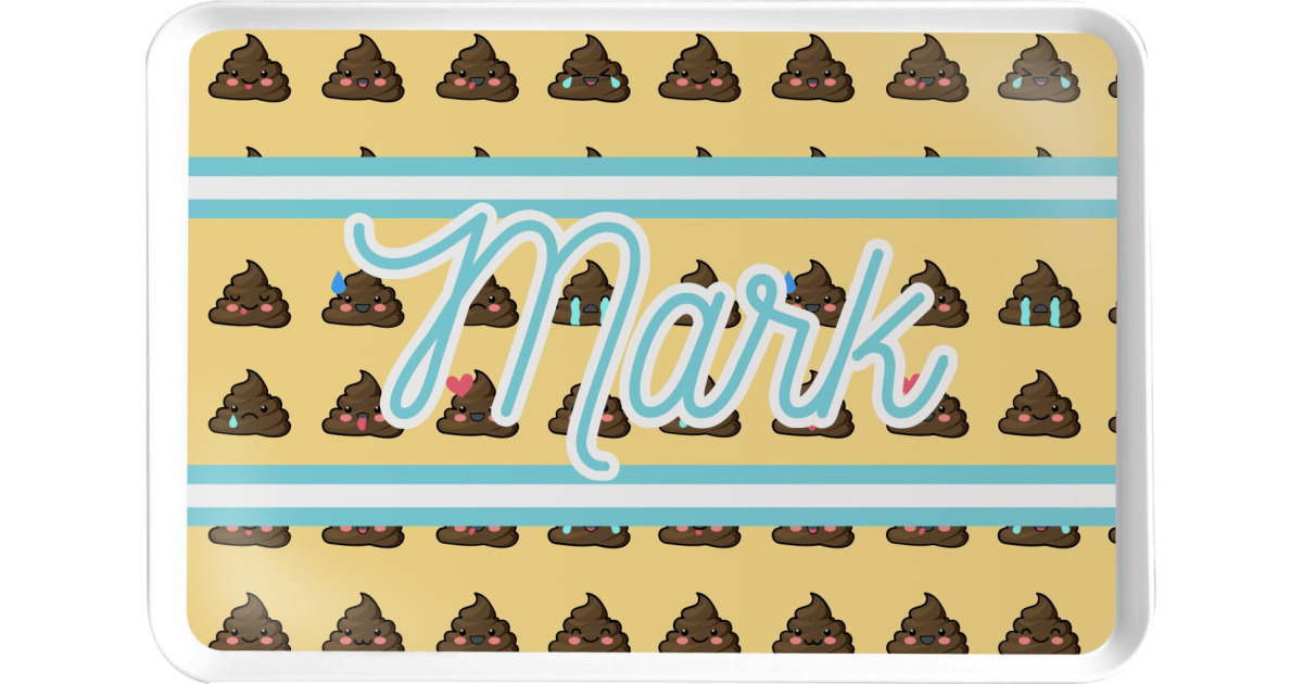 Custom Poop Emoji Serving Tray (Personalized) | YouCustomizeIt