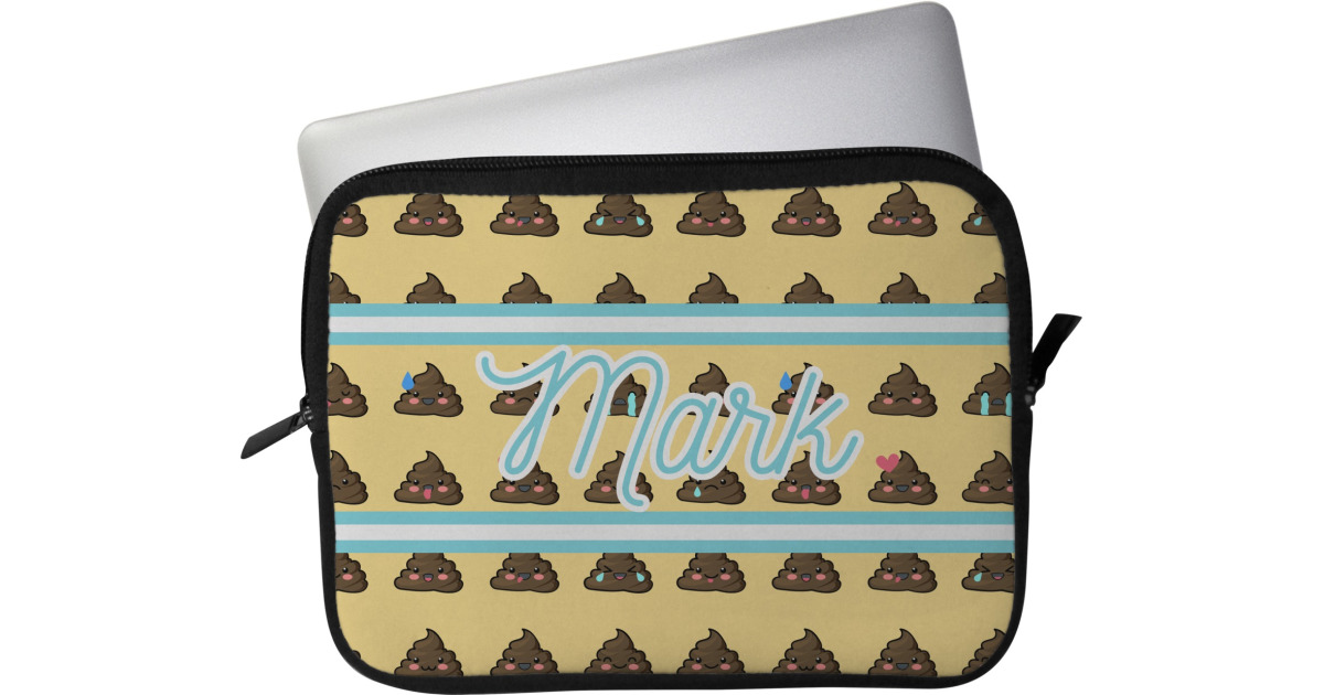 Custom Poop Emoji Laptop Sleeve / Case (Personalized) | YouCustomizeIt
