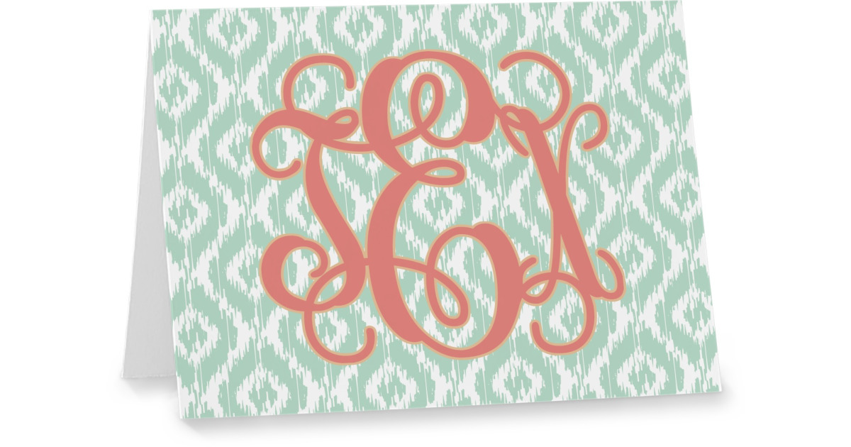 Custom Monogram Note Cards | YouCustomizeIt