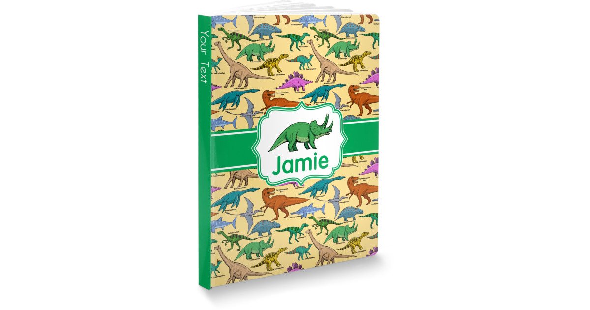 Custom Dinosaurs Softbound Notebook (Personalized) | YouCustomizeIt