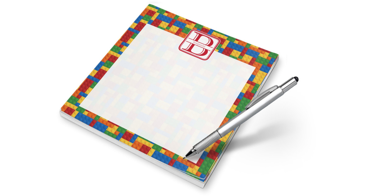 Custom Building Blocks Notepad (Personalized) | YouCustomizeIt