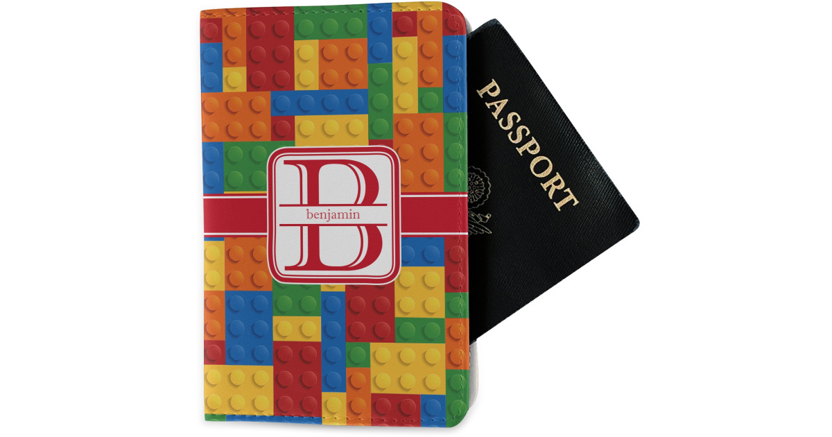 Custom Building Blocks Passport Holder - Fabric (Personalized ...