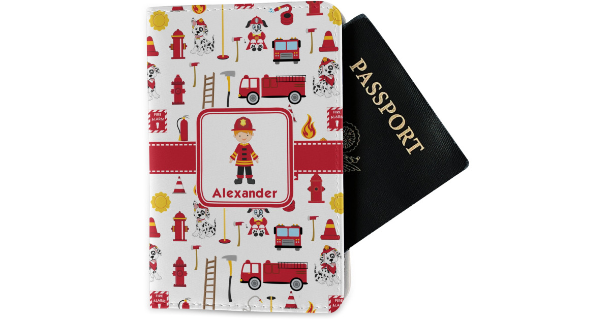 Custom Firefighter Character Passport Holder - Fabric w/ Name or Text ...