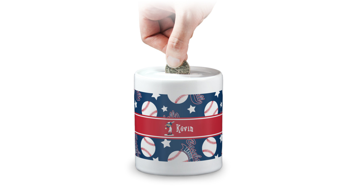 Custom Baseball Coin Bank (Personalized) | YouCustomizeIt